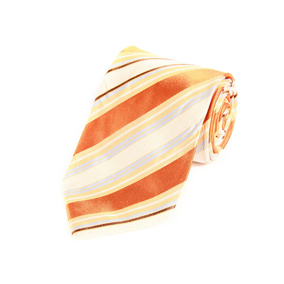 Tino Cosma | Accessories | Tino Cosma Dark Orange Blue White Striped ...